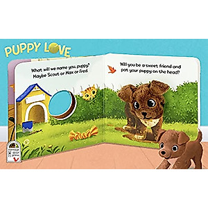 Puppy Love Finger Puppet Board Book for Little Dog Lovers, Ages 1-4 (Children's Interactive Finger Puppet Board Book)