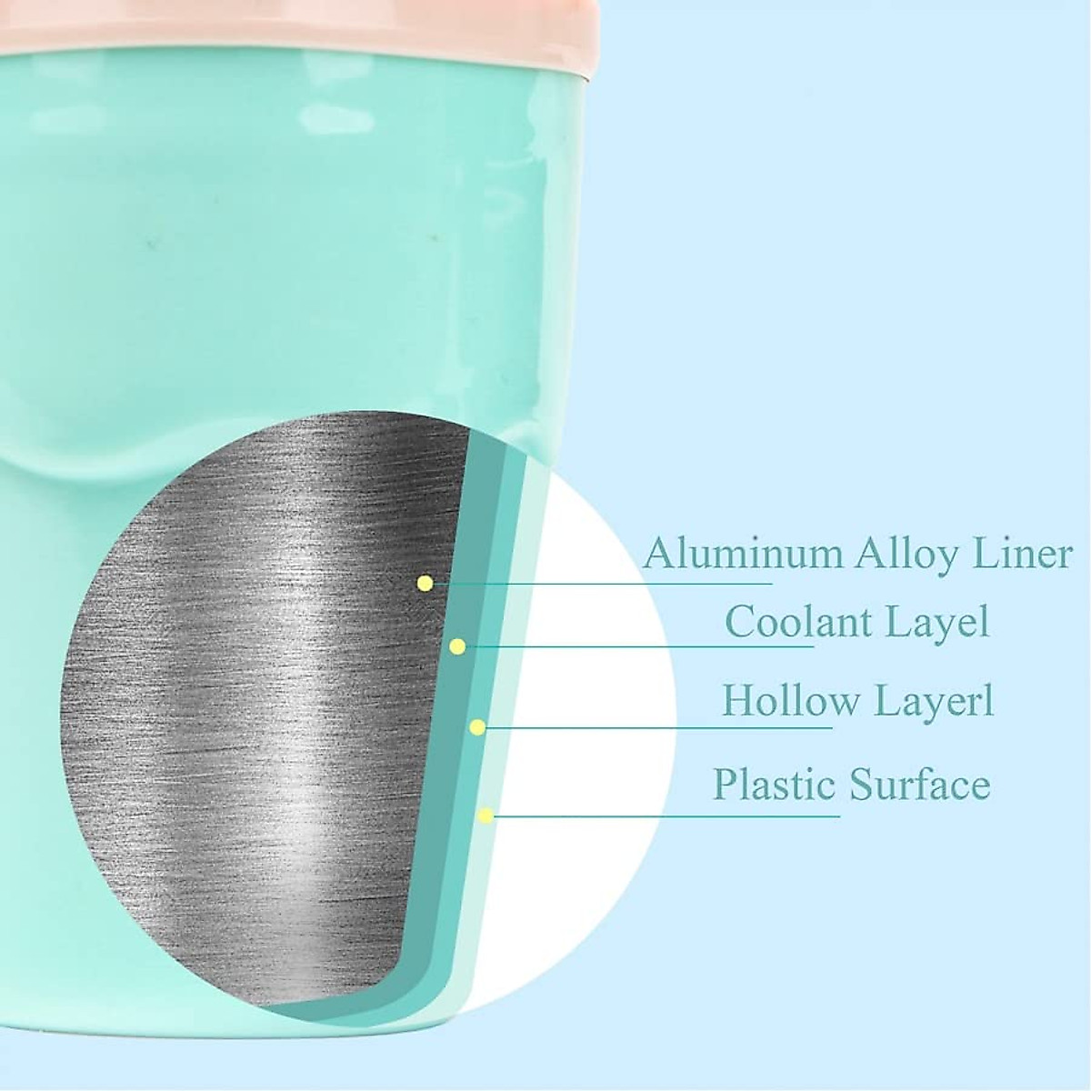 Slushie Maker Cup for Kids and Adults – Premium Slushy Cup Kitchen Set with Spoon Included – Multipurpose Ice Cream Maker Ideal for Smoothies, Slushies, Ice Cones – Easy to Use and Clean