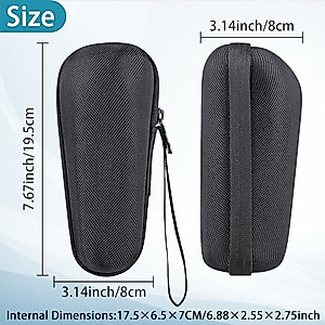 Khanka Hard Travel Case Replacement for 3/5/7/9 5018s 3010 340S-4 3050 390CC-4 380S-4 3040 Electric Foil Shaver Men's Razor, Case Only (Black)