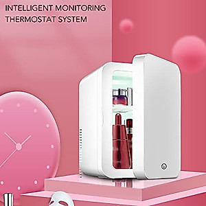 HEEPDD Mini Fridge, 8L Portable Cosmetic Fridges Small Makeup Refrigerator with Mirror for All Cosmetics and Skincare Needs