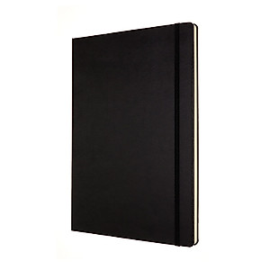 Moleskine Classic Ruled Notebook, Hard Cover and Elastic Closure, 192 Pages, Black, Size A4, 21 x 29.7 cm