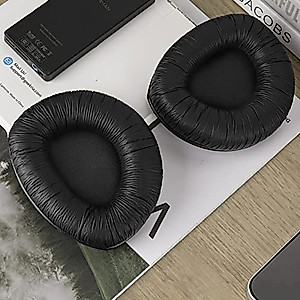 Replacement Ear Pads for Sennheiser RS160, HDR160, RS170, HDR170, RS180, HDR180 Headphones Replacement Ear Cushions, Ear Covers, Headset Earpads (Leatherette/Black)