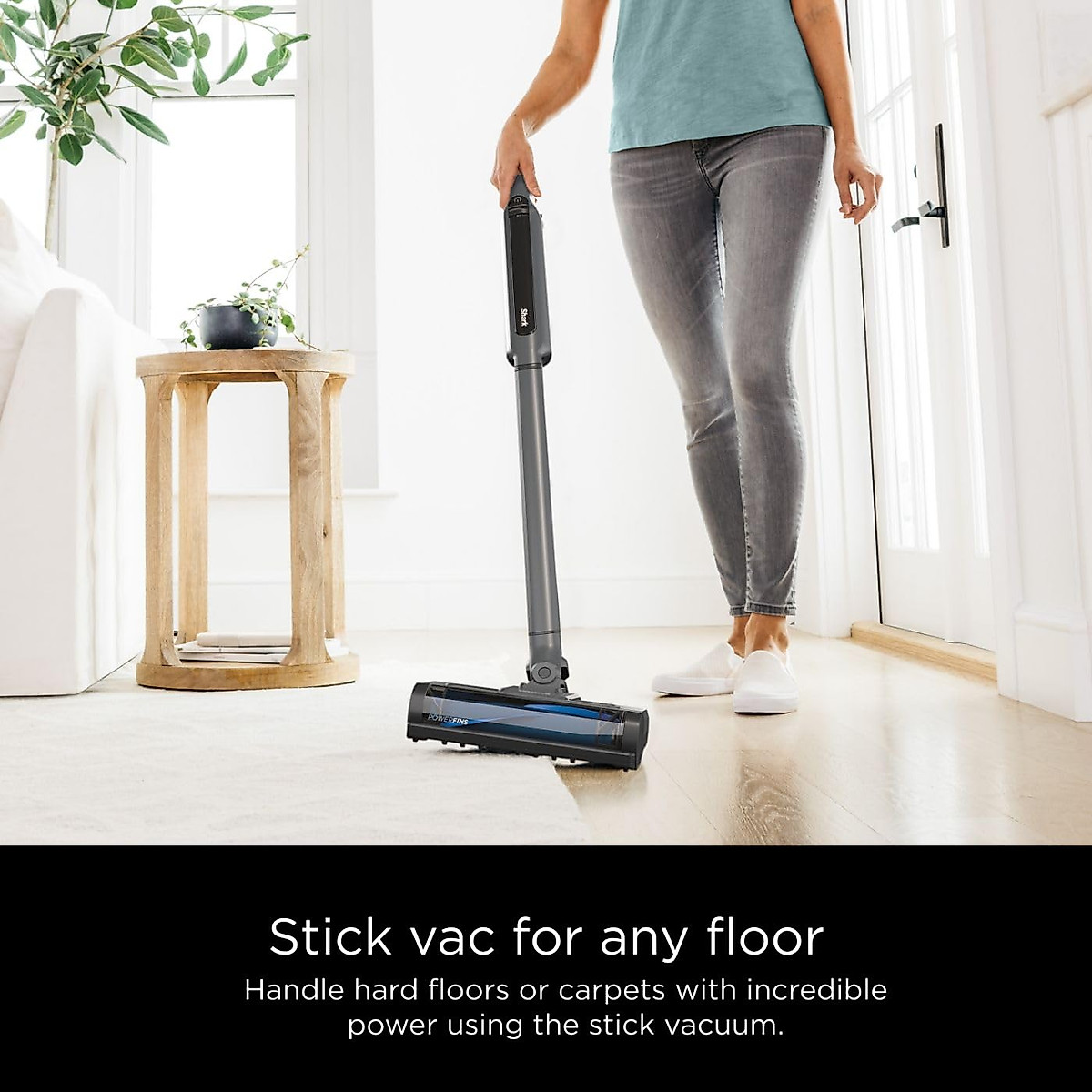 Shark WANDVAC System Pet Ultra-Lightweight Powerful Cordless Stick Vacuum with Charging Dock, WS642, Grey