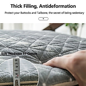 Kitchen Chair Cushions Set of 4 Non Slip, Seat Cushions for Dining Room Chairs, Dining Chair Pads Washable, Summer Colorful Decorative Pads, Breathable and Not Stuffy Yellow