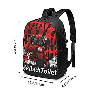 Moare Skibidi Toilet Backpack 2023 Game Backpacks Cute Cartoon Bag for University