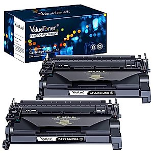Valuetoner Compatible Toner Cartridge Replacement for HP 26A CF226A 26X CF226X Used for Pro M402n M402dw M402dn Pro MFP M426fdw M426dw Printer ( Black, 2 Pack )
