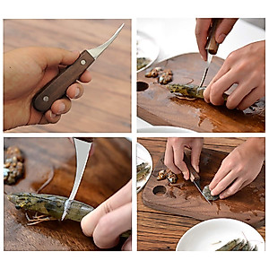 Shrimp Deveiner Tool And Shrimp Peeler Set, Set Of 2 Shrimp Cleaner Peels Shrimp Prawn Outer Shell And Deveins It!
