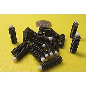 Black Oxide Steel Nylon Tip Set Screw 1/4"-20 x .750" Thread Length 20 pcs