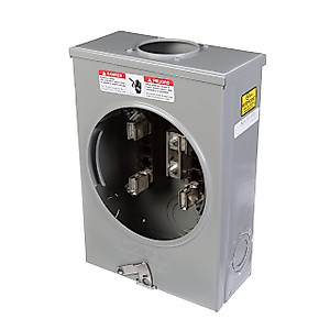 Siemens SUAT111-0G 135-Amp, 4 Jaw, Ringless Cover, Overhead And Underground Feed, Meter Socket