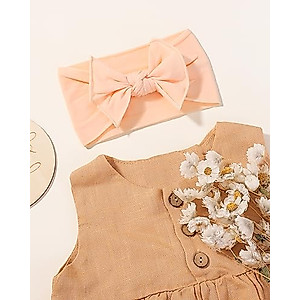 jollybows 20PCS Baby Girls Nylon Headbands Elastic Hair Bows Hair Bands Turban Hair Accessories for Kids Infants Toddlers