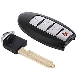 cciyu 1pc Uncut 4 Buttons Keyless Entry Remote Fob Replacement for 2013 2014 2015 2016 for Nissan Sentra Series with OE ADP12548401S CWTWB1U815