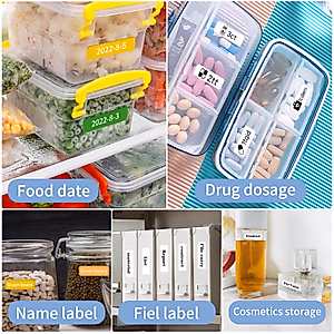 SKIO Label Maker Machine with Tape, L11 Portable Bluetooth Mini Label Printer for Labeling-no Ink Handheld Small Labeler Machine with Phone App, Fonts, Designs,Symbols,Barcode,for Organizing,Storage
