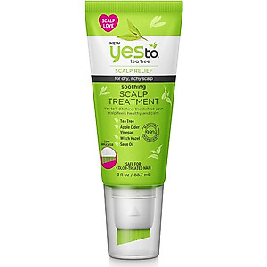 Yes To Tea Tree Scalp Treatment, Soothing Formula To Remove Build Up, Leaving Scalp Cleansed & Calm, With Tea Tree, Witch Hazel, Apple Cider Vinegar & Sage Oil, Natural, Vegan & Cruelty Free, 3 Fl Oz