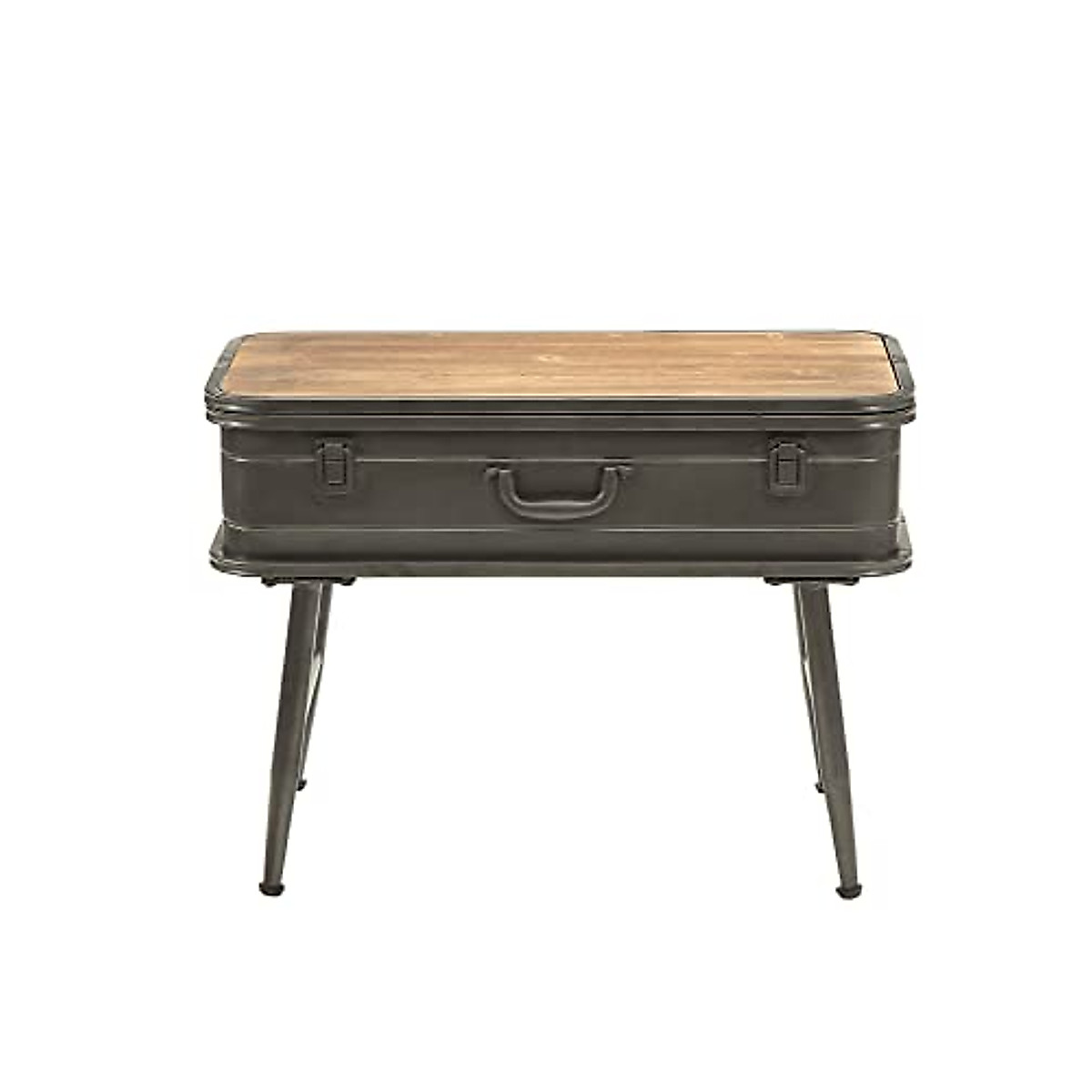 4D Concepts Urban Loft Metal Two Trunk Tables, Rustic Natural Pine