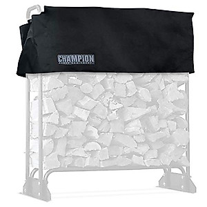 Champion Power Equipment 201163 48-Inch Firewood Heavy Duty Wood Log Rack, Weather Resistant Cover Included