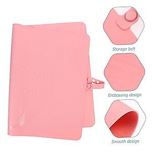 BESTonZON Pizza Dough Kneading Mat Silicone Bakeware Nonstick Bakeware Cookies Dough Pie Rolling Mat Reusable Baking Sheet Dough Pad Dough Rolling Pad Flour Pad Kitchen Accessory Silica Fondant Pad