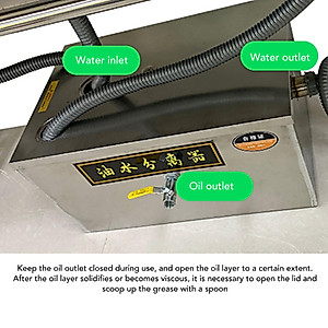 Commercial Grease Interceptor 600 X 300mm Stainless Steel Grease Trap for Kitchen Restaurant