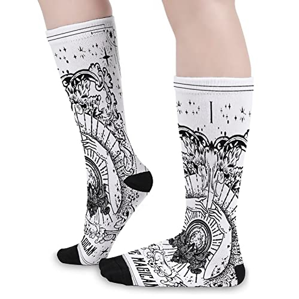 Tarot Card The Magician Socks for Women Socks for Men Crew Socks for Boys Mid Socks for Girls Stocking Stuffers for Teens Casual Athletic Sport Dress Socks