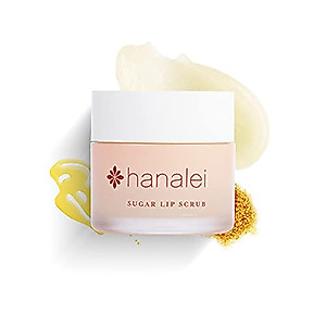 Vegan and Cruelty-Free Sugar Lip Scrub Exfoliator by Hanalei – Made with Hawaiian Cane Sugar, Kukui Oil, and Shea Butter to Exfoliate, Smooth, and Brighten Lips Made in the USA (22 g)
