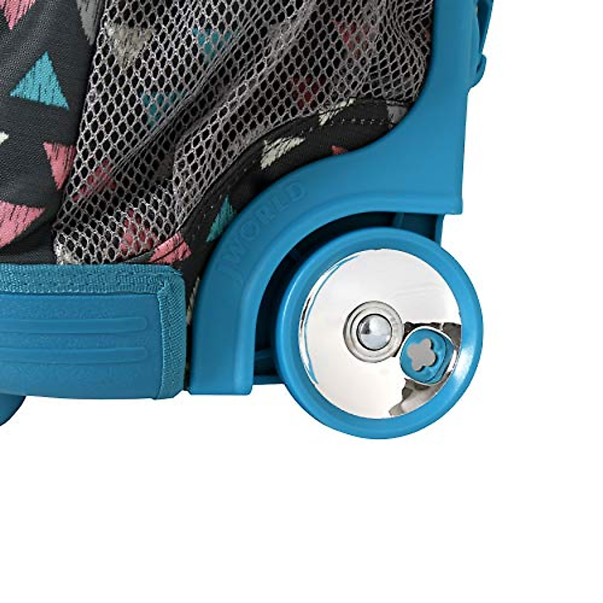 J World New York Sundance Rolling Backpack Girl Boy Roller Bookbag, Sprinkle, 20 Inch
