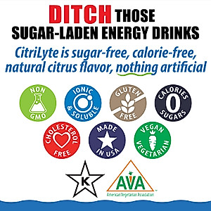 elete CitriLyte Electrolyte Add-in Hydration Drops | Sodium, Magnesium, Potassium | Slight Lemon Flavor, All Natural | Leg and Muscle Cramp Relief | Transform Any Drink into a Sports Drink, 8.3 oz