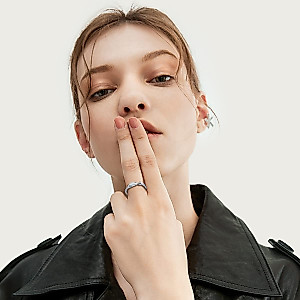 FUNEIA 8PCS 14K Gold Plated Adjustable Rings for Women, Silver Stackable Knuckle Rings for Teen, Arrow Knot Wave Open Stacking Dainty Thumb Rings Set