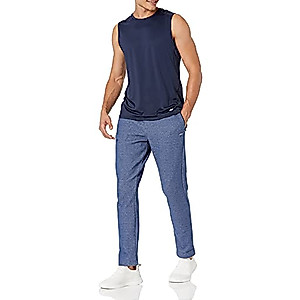 Amazon Essentials Men's Tech Stretch Muscle Shirt, Navy, Large