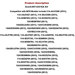 KINTLE 987-02516A Hinged Mulching Plug Assembly, Compatible with MTD Craftsman 21" Push Mower - Hinge Pin & Spring are Included