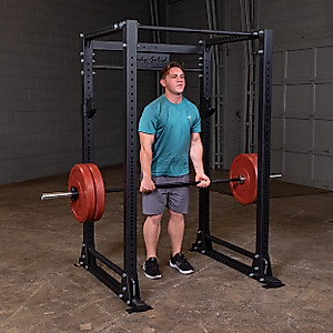 Body-Solid GPR400 Power Rack with 1000 Lb. Weight Capacity for Squats, Deadlifts, and Weightlifting Workout, Black