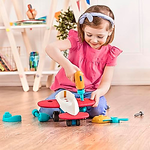 Battat- Wonder Wheels- Take-Apart Airplane – Toy Plane With Drill For Kids – STEM Toy- Developmental Toy – 3 Years +