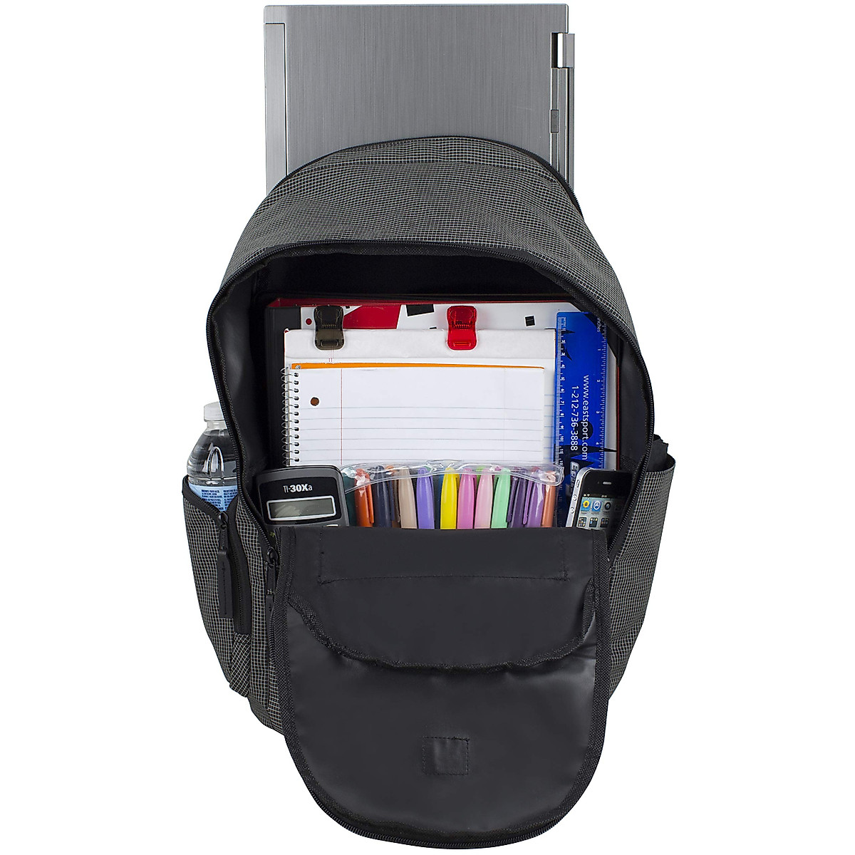 Eastsport Limited Edition Sergent Backpack, Black and White Ripstop Print