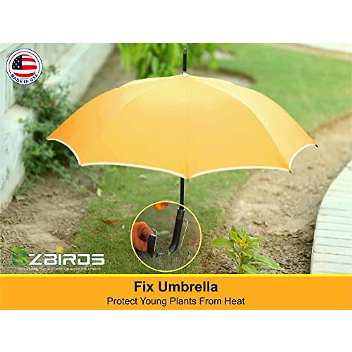 BzBirds USA Made 6 inch 11 Gauge Garden Landscape Staples Galvanized SOD Pins Lawn Stakes for Weed Barrier Fabric, Ground Cover, Holding Fence and Artificial Turf