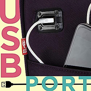 TPRC Smart Under Seat Carry-On Luggage with USB Charging Port, Black, Underseater 15-Inch