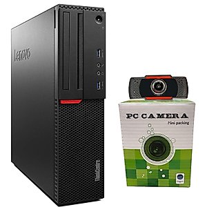 Lenovo ThinkCentre M700 SFF Computer Desktop PC, Intel Core i5 6500 Processor, 16GB Ram, 512GB M.2 SSD, Wireless Keyboard Mouse, 1080p Webcam, WiFi | Bluetooth, Windows 10 Pro (Renewed)