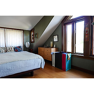 Three by Three Seattle Felt-Like-It™ Tall-Slim Connectable Bins: Stylish and Versatile Storage Solutions for Laundry and More 26” tall x 7.5” wide x 15” deep