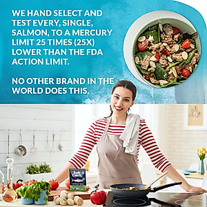 Safe Catch Skinless and Boneless Wild Pacific Pink Salmon Pouch, Citrus Dill Seasoned, Mercury Tested, Kosher, 2.6oz Pouches, Pack of 12