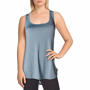 Reebok Womens Racerback Tank Top, Blue, Large