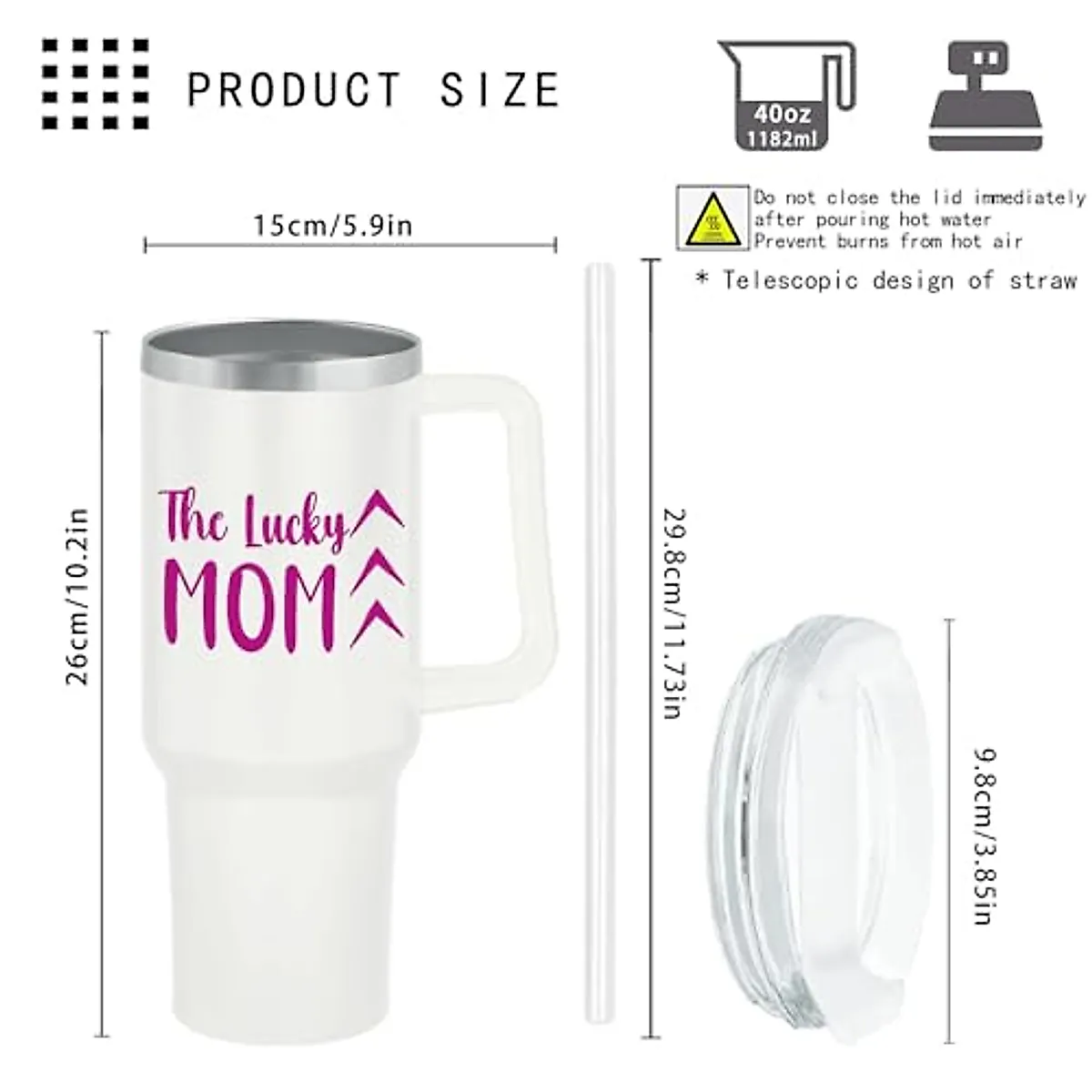 One Lucky Mom Tumblers Coffee For Boyfriend