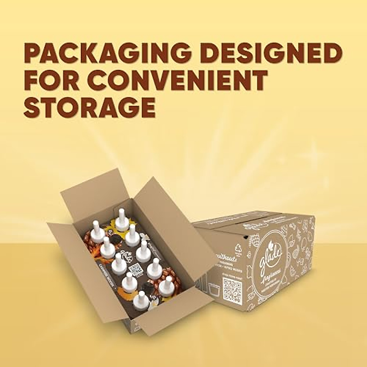 Glade PlugIns Scented Oil 10 Refills, Air Freshener, Cashmere Woods, 10 x 0.67 oz, Packaging May Vary