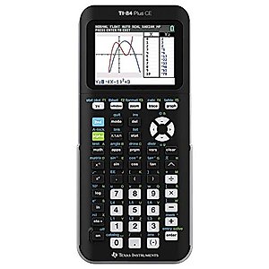 Texas Instruments TI-84 Plus CE Graphing Calculator, Black (Renewed)
