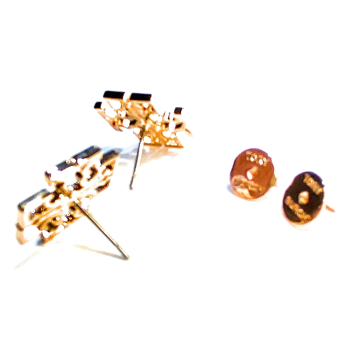 Tory Burch Britten Logo Stud Earring Rose Gold