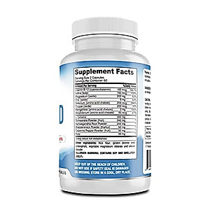 Thyroid Supplement to Promote Thyroid Function with Thyroid Support Vitamins, Vitamin B-12, Iodine, Magnesium, Zinc, Selenium, Manganese, L-Tyrosine, Bladderwrack, Cayenne, Kelp & More 60 Count