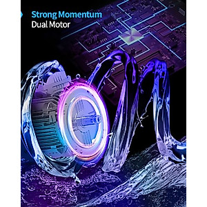 Muhub Portable Mini Washing Machine, Small Washer no dryer, 7.7lbs Semi-Automatic Compact Washer Machine, Laundry Washer for Home Apartment RV, Blue