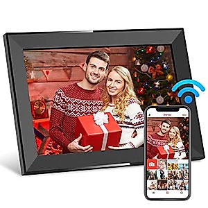 SKYRHYME 10.1 Inch Digital Picture Frame, FRAMEO WiFi Digital Photo Frame with 1280 * 800 IPS Touch Screen,16GB Storage, Auto-Rotate Slideshow, Easy to Share Photo/Video via Free App