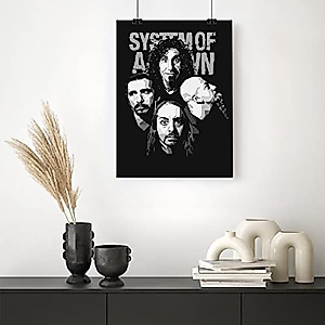 Poster Art Painting, System Merch Of A Down Canvas Print for Living Room, Bedroom, Dorm, Home, Office Wall Decoration 12 x 18 Inch