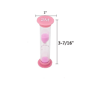Hourglass yueton 6Pcs Sand Timer Colorful Plastic Sandglass Hourglass Sand Clock Timer for Kid Time Management Games Tabata and high Intensity Interval Training 30sec 1min 2mins 3mins 5mins 10mins
