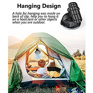 TYZU 5 Inch Clip on Fan, 3-Speed Desk Fan, 2500mAh Battery Operated Portable Stroller Fan with Strong Clamp, Small Dorm Fan with Strong Airflow, 360°Rotate, Quiet USB Fan for Bed Office Treadmill