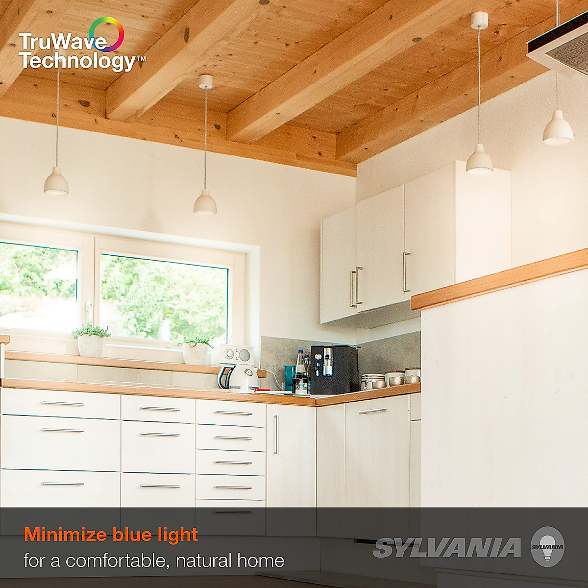 Sylvania LED TruWave Natural Series R20 Light Bulb, 50W Equivalent Efficient 5W, Dimmable, Frosted, 3000K, Neutral White - 2 Pack (40789)