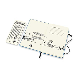 Moleskine Limited Edition Peanuts 18 Month 2021-2022 Weekly Planner, Hard Cover, Pocket (3.5" x 5.5"), Blue