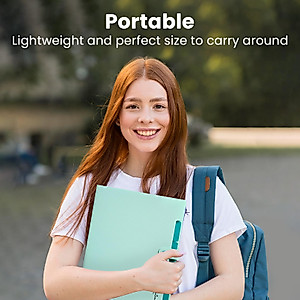 Sooez School Supplies File Folder, Letter Size Accordion File Organizer, Expanding File Folder for Document, Portable Paper Organizer for Office-Green